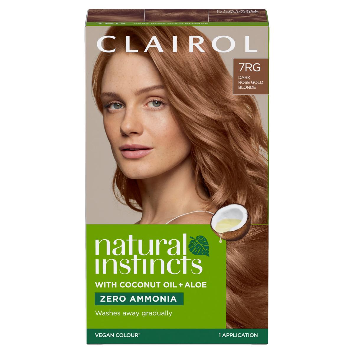 Clairol Natural Instincts Demi-Permanent Vegan Hair Dye, 7RG Dark Rose ...