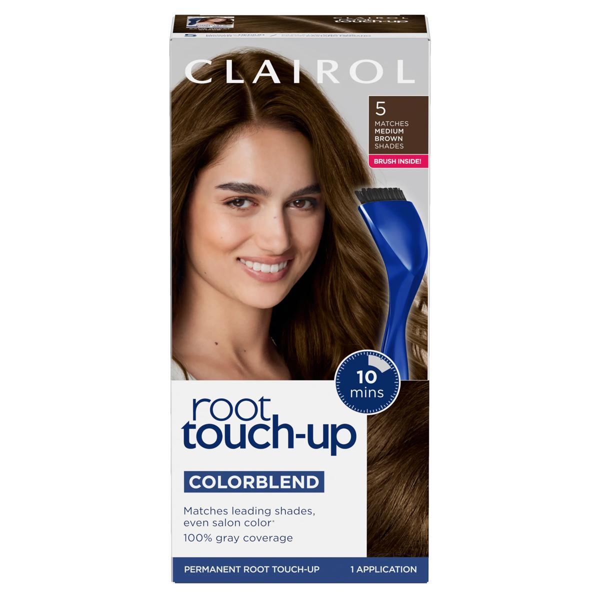 Coloration permanente Root Touch-Up, 5 Châtain Moyen, 1 kit | Clairol CA