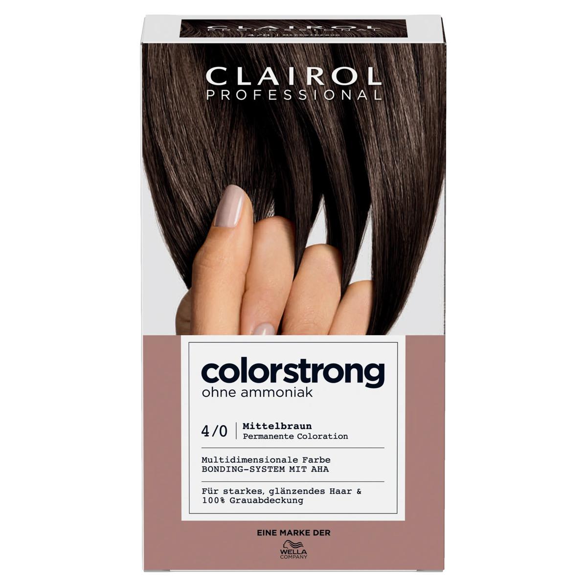 Clairol Professional colorstrong | 4/0 Mittelbraun | Clairol DE