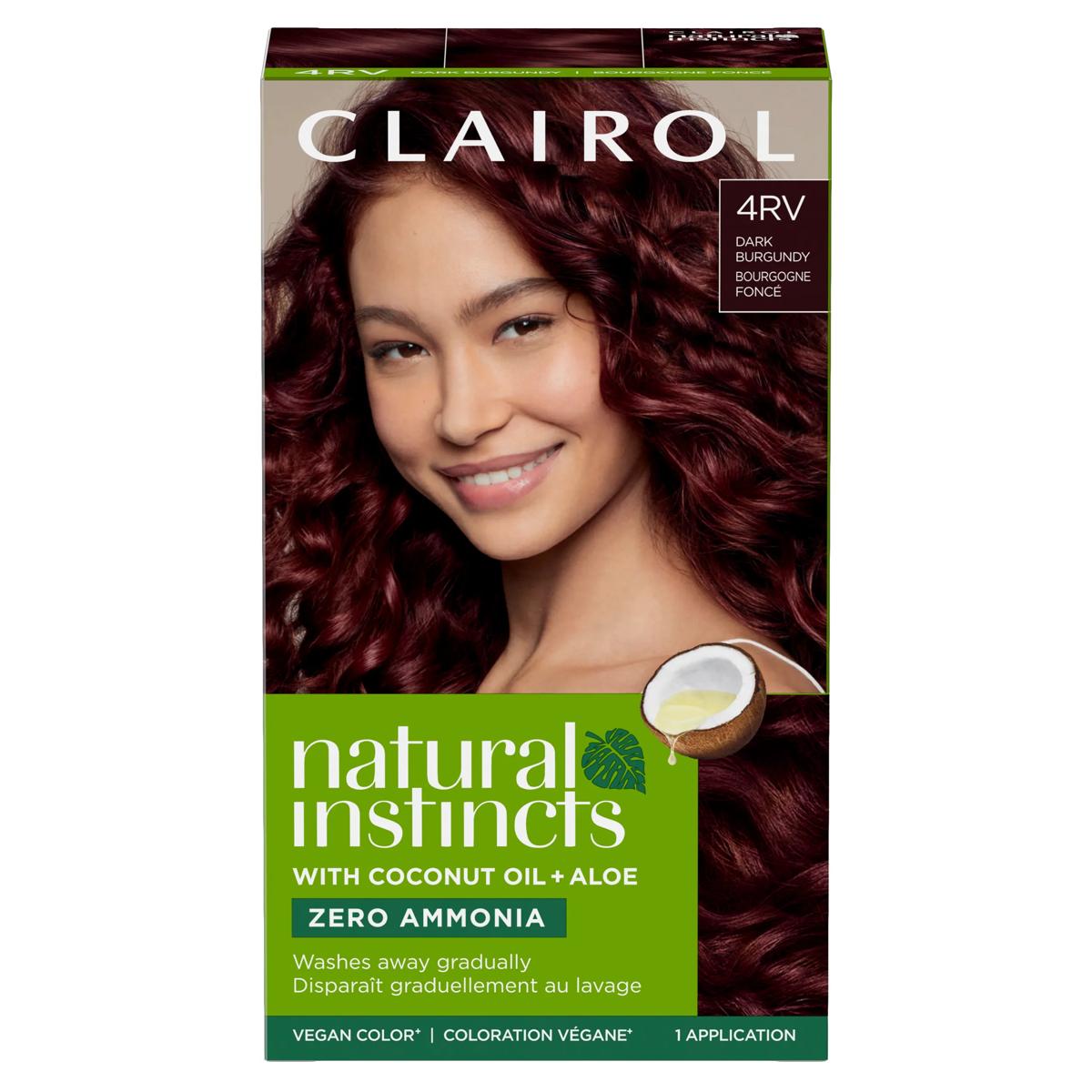 Natural Instincts Vegan Hair Dye, 4RV Dark Burgundy | Clairol US