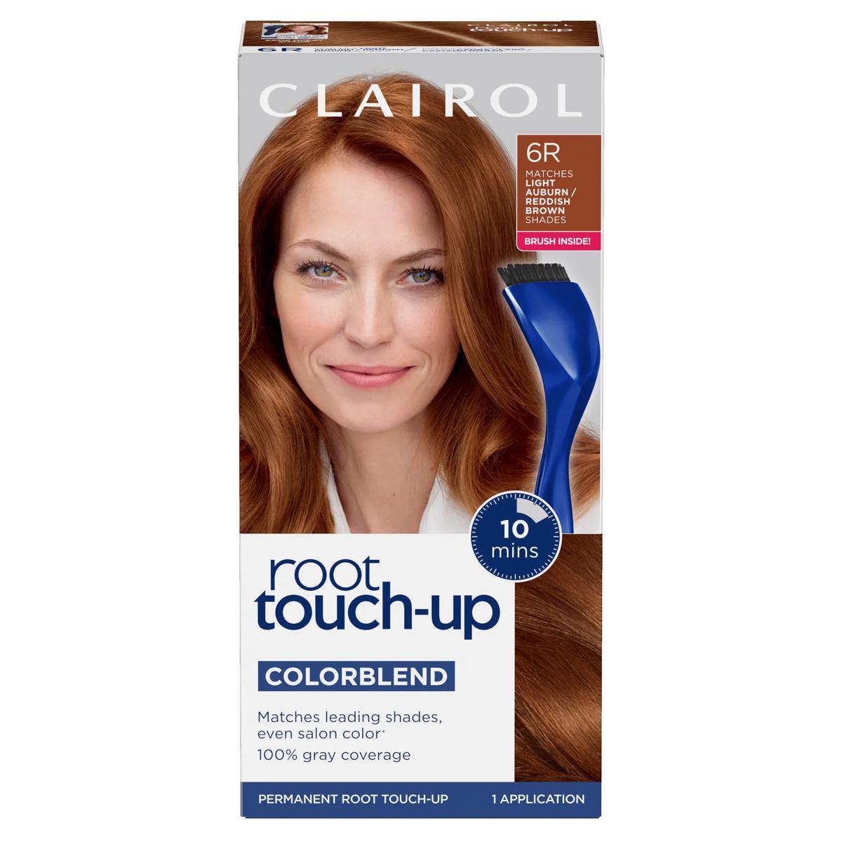 Root Touch-Up Permanent Hair Dye, 6R Light Auburn / Reddish Brown ...