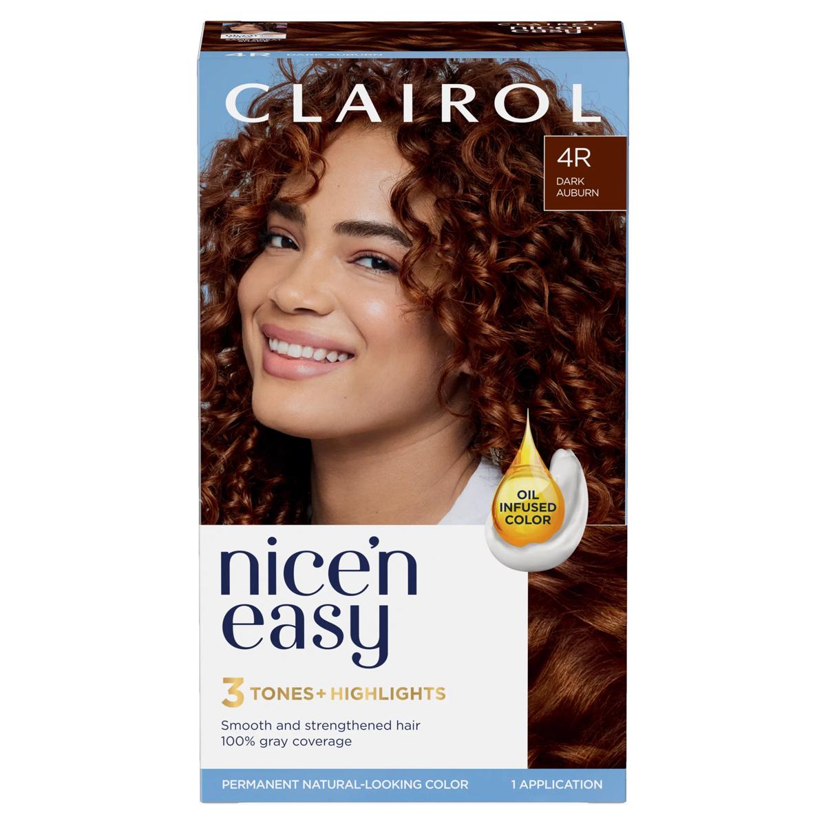 Nice'n Easy Permanent Hair Dye, 4R Dark Auburn | Clairol US