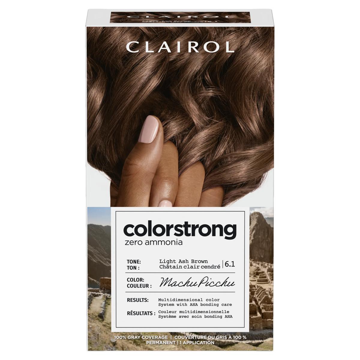 ColorStrong Zero Ammonia Hair Dye, 6.1 Light Ash Brown | Clairol US