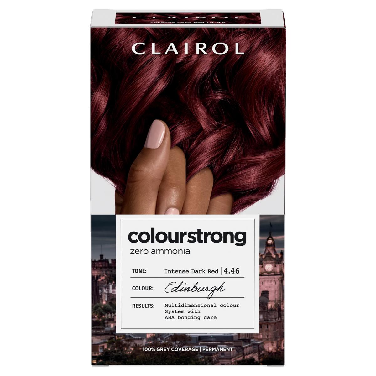 Clairol ColourStrong Permanent Zero Ammonia Hair Dye, 4.46 Intense Dark ...