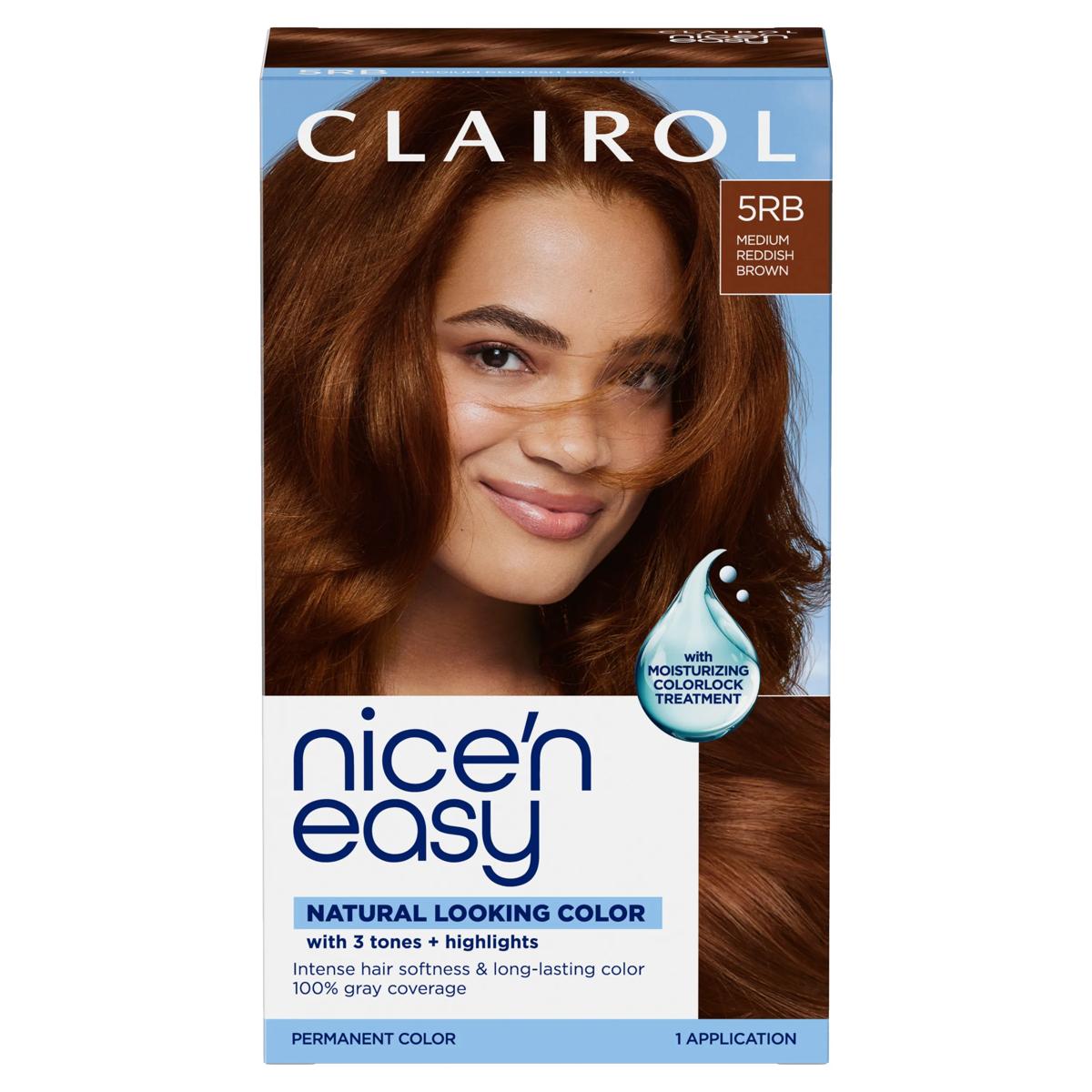 Nice'n Easy Permanent Hair Dye, 5RB Medium Reddish Brown | Clairol US